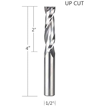 Amana Tool HSS1646 HSS Spiral Aluminum Cutting Double Flute Up-Cut 3/4 ...