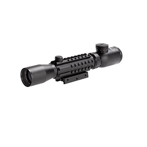 Sun Optics USA Tri-Rail Tactical Mil-Dot Series Picatinny Rifle Scope ...