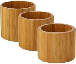 Food Presentation - Bamboo Display - Set of three Bamboo Risers Display ...