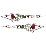 Amazon.com: Ripped / Torn Metal Look Decals With Gray Skulls: Automotive