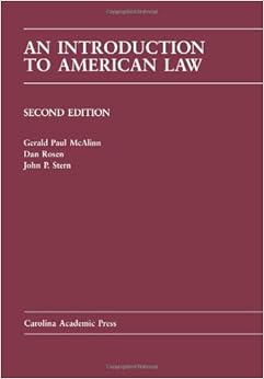 Amazon.com: An Introduction to American Law (Carolina Academic Press ...