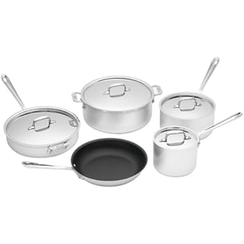 Amazon.com: All-Clad Master Chef 2 9-Piece Cookware Set with Nonstick ...