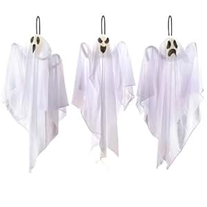Amazon.com: 3 Pack Halloween Party Decoration 25.5" Hanging Ghosts ...