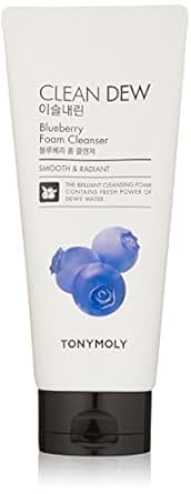 Amazon.com: TONYMOLY Clean Dew Blueberry Foam Cleanser, Blueberry, 6 Fl ...