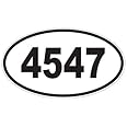 Amazon.com - Number 4547 Oval Sticker