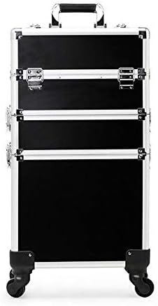 JJONE Professional Makeup Case, Large Makeup Train Case, Portable ...