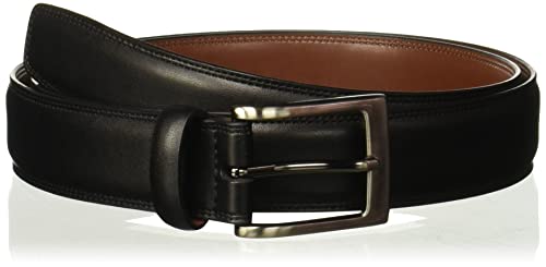Perry Ellis Men's Regular Timothy Leather Belt with Stitched Edges ...