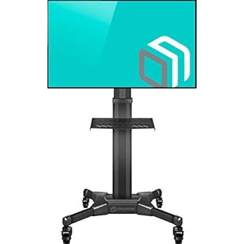 Amazon.com: Mount Factory Rolling TV Cart Mobile TV Stand for 40-65 ...