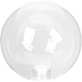 DOITOOL G9 Globe Glass Lamp Shade Clear Threaded Dome Lampshade Light ...