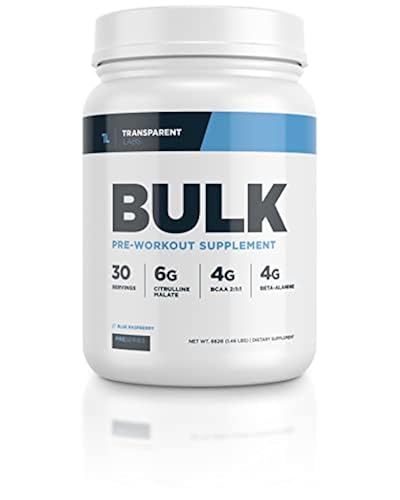 Transparent Labs Bulk Pre-Workout Supplements - Blue Raspberry (1.46 ...