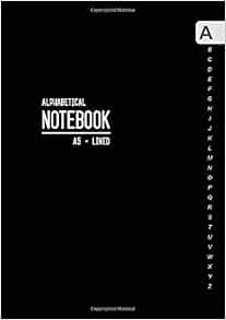 Amazon.com: Alphabetical Notebook A5: Medium Lined-Journal Organizer ...