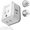 Ceptics India, Maldives Power Plug Adapter Travel Set, 20W PD & QC ...