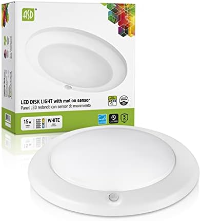 ASD (1 Pack) 6 Inch LED Disk Light with Motion Sensor, CCT Adjustable ...