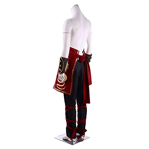 ZIXUN Mortal Kombat Liu Kang Cosplay Costume Men's Liu Kang Deluxe Game ...