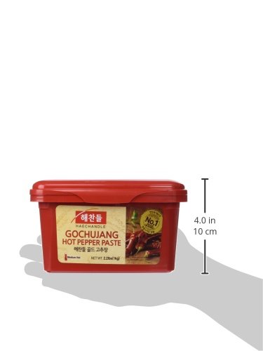 Haechandle Gochujang Hot Pepper Paste 2.2 lb (1 kg) Value Size Tub Food, Beverages Tobacco Food ...
