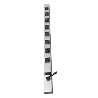 Amazon.com: Outlet Strip, 6 ft, 8 Outlets, Aluminum: Industrial ...