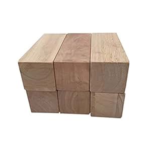 Amazon.com: Solid Hard Wood Blocks- 5 1/4 Inches Long By 2 Inches Wide ...