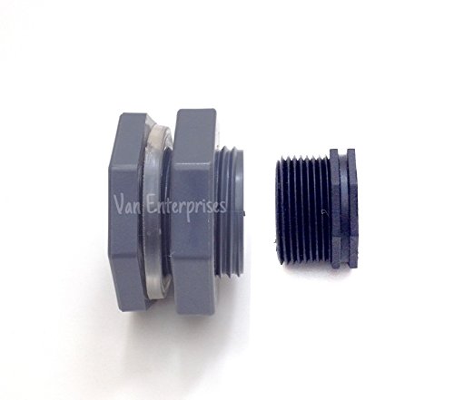 3/4" Drain Valve Plug Kit For Rain Barrels, Tuff Stuff, Rubbermaid ...