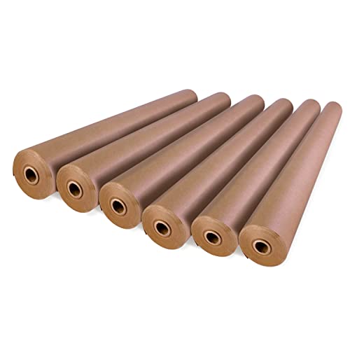IDL Packaging 36" x 150 feet (1800 inches) Brown Kraft Paper Roll, 50 ...