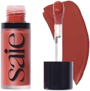 Saie Dew Blush - Lightweight Liquid Blush with a Blendable + Buildable Cream Finish - Dewy Cheek ...