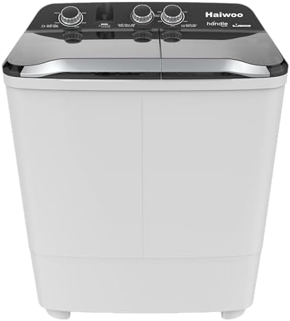 Haiwoo 7Kg Semi-Automatic Twin Tub Washing Machine with Quick Wash ...