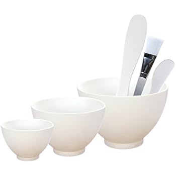 Amazon.com: Appearus Facial Mask Mixing Bowl Set (White): Health ...