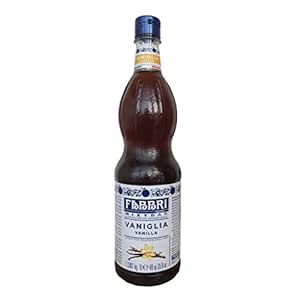 Fabbri Mixybar Flavored Syrup 1 Liter - 35 Fl Oz Bottle (Vanilla ...