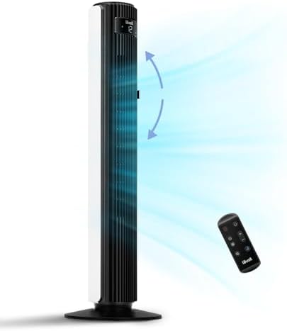 LEVOIT Tower Fan, Oscillating Quite Fan with Remote 25ft/s Velocity ...
