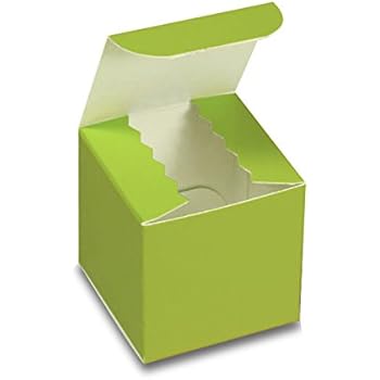 Amazon.com: Lime Green Retail Gift Boxes 6" X 6" X 4" | Quantity: 100 ...