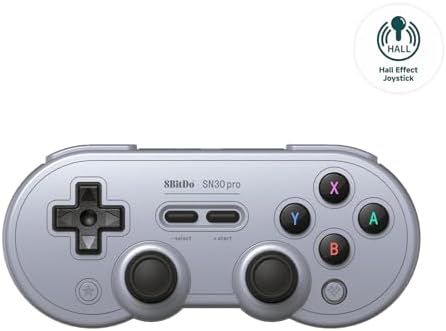 8Bitdo SN30 Pro Wireless Bluetooth Controller with Joysticks Rumble Vibration USB-C Cable ...