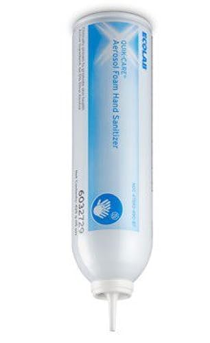 Ecolab Quik-Care Aerosol Foam Hand Sanitizer, 15 oz bottle, 12/case in ...