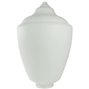 White - UV Resistant Acrylic - Acorn Street Lamp Globe - 17.62 in. High ...