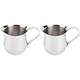 Amazon.com | (2 Pack) 3-Ounce Stainless Steel Bell Creamer, 90 ml. Bell ...