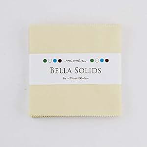 Amazon.com: Bella Solids Fig Tree Cream Charm Pack 42 Squares 5" Moda ...