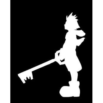 Amazon.com: Silhouette Decals-Kingdom Hearts Sora Moon Light 5" Decal ...