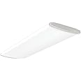 Lithonia Lighting TruWrap 4 Foot LED Ceiling Light Fixture, Low-Profile ...
