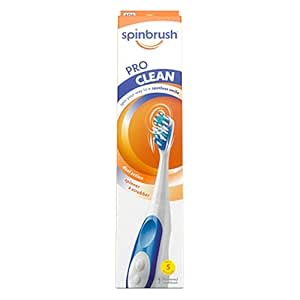 Amazon.com: Spinbrush PRO CLEAN Battery Powered Toothbrush, Soft ...