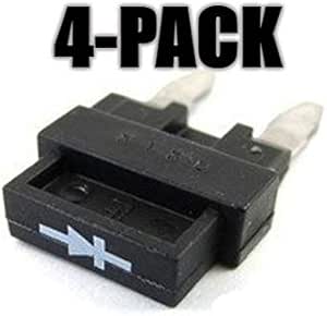 Littelfuse 02400104P 1A Mini Diode Automotive Fuse-4Pack, Fuses ...
