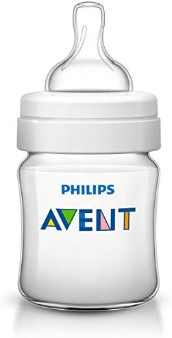 Philips Avent Classic Plus Newborn Flow Baby Bottle, 125Ml, SCF560/61 ...