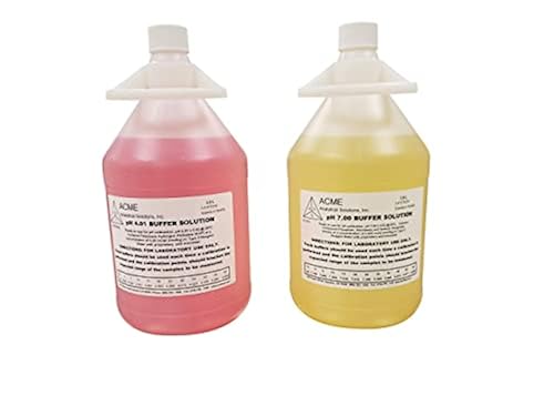 Acme Analytical Solutions pH 4 and 7 Buffer Solutions, 2 Gallons Total ...
