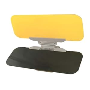 Amazon.com: uxcell® Clear Yellow No Glare Flip out Sun Visor for Car ...