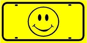 Amazon.com: SMILEY FACE LICENSE PLATE smile joke sign : Automotive