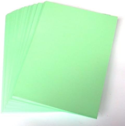 A4 Light Green Card Stock x 50 Sheets, 220gsm (297mm x 210mm) - Stella ...