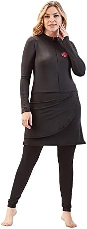 Kaftan waterproof one piece burkini swimsuit for women s - black price ...