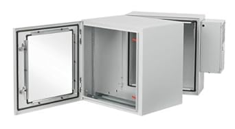 Hoffman PTHW362424G2 Protek Double-Hinged Window Door, Type 12, 36.30" x 23.62" x 24.02", Gray ...