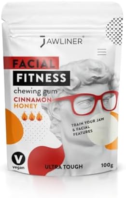 JAWLINER® Jawline Gum - Hard Chewing Gum for Jawline Exercise - 2-Month ...