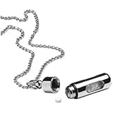 Amazon.com: Ezy Dose Pill Fob Necklace with Window - Gold Colored ...