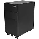 Amazon.com : AOBABO Steel 3 Drawer Mobile File Cabinet with Lock, Under ...