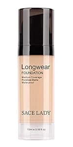 Amazon.com : SACE LADY Matte Liquid Foundation, Long Wearing Flawless ...