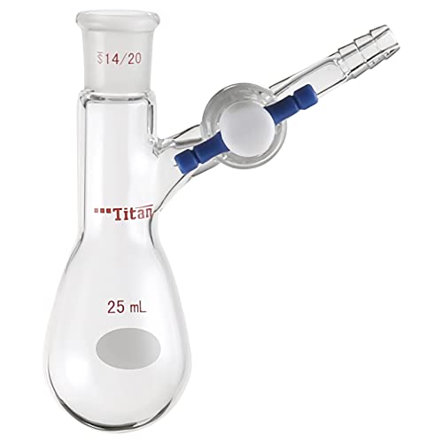 ADAMAS-BETA 25ml Schlenk Reaction Flask Pear-Shape Kjeldahl-Style ...